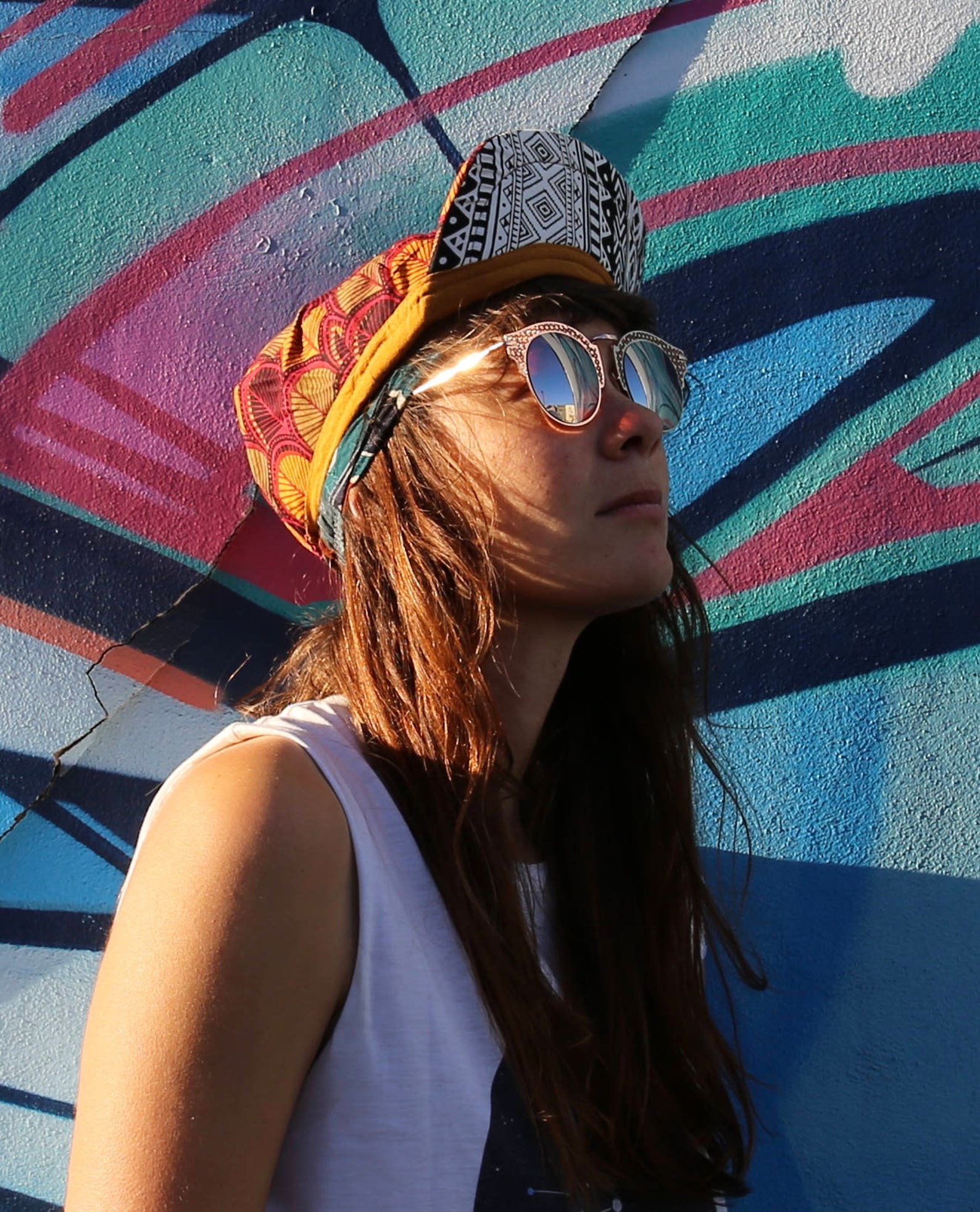 JACKFRUIT Hula Hat Mustard Reversible Cotton Aztec Crazy - Etsy