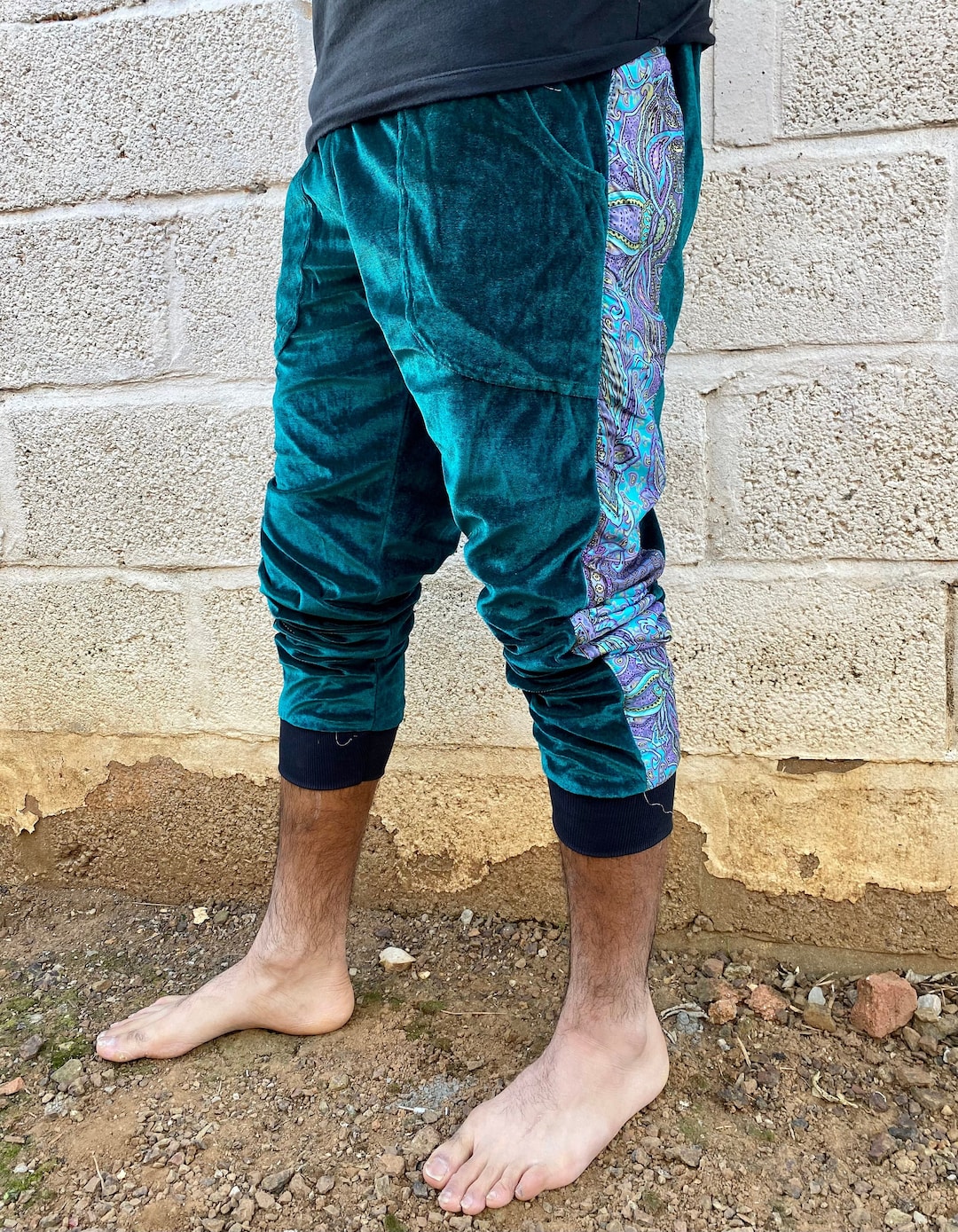 JACKFRUIT Reversible Velvet Loungers - Turquoise - Pimp Velour ...