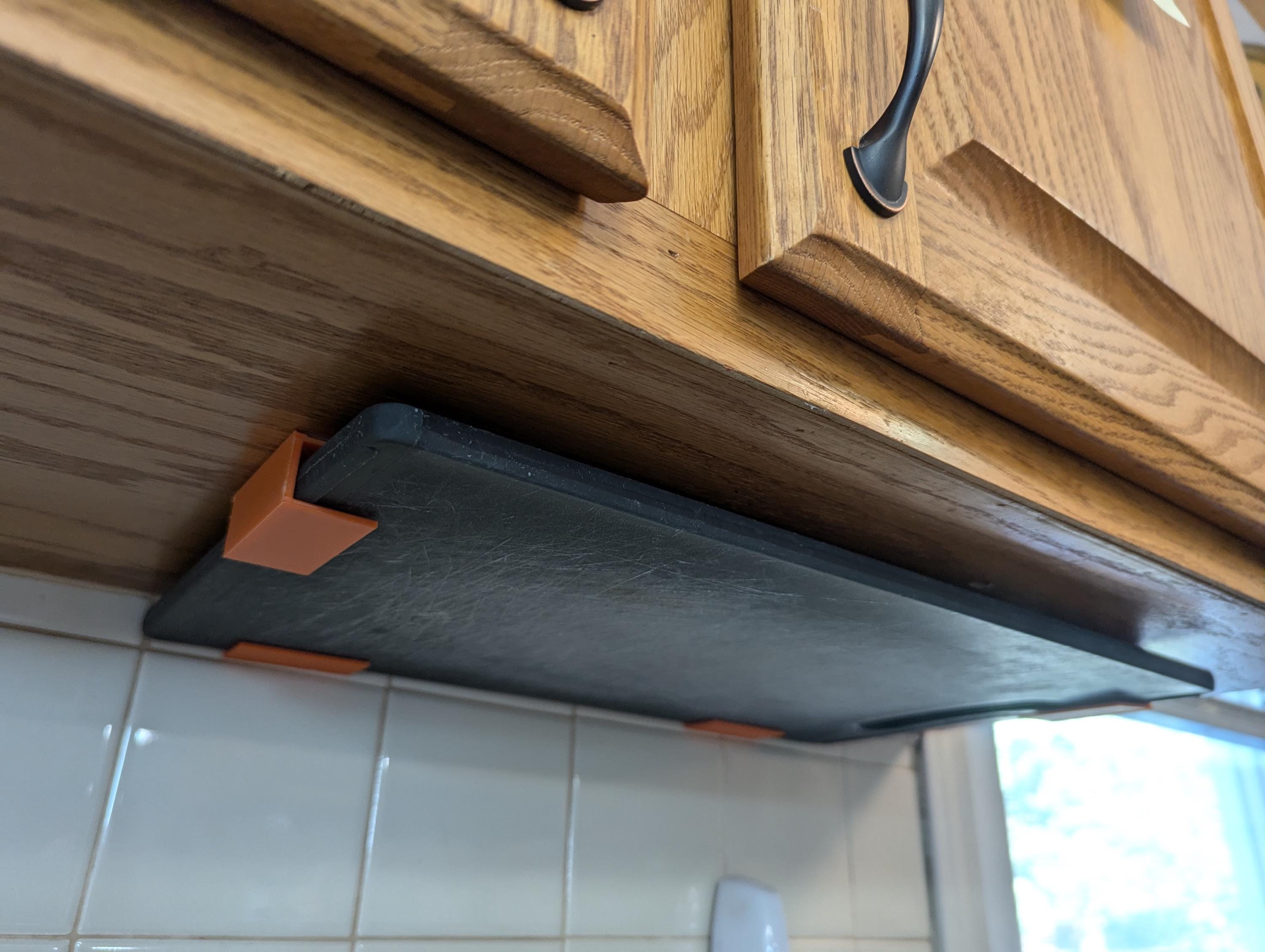 Under Cabinet Cutting Board Tabs Bracket Holder Kitchen Organizer 4 ...