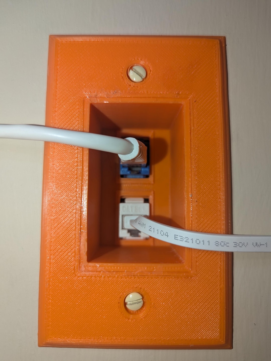 Dual Recessed Ethernet Wall Plate Case Reclaim Your Space! Put ...