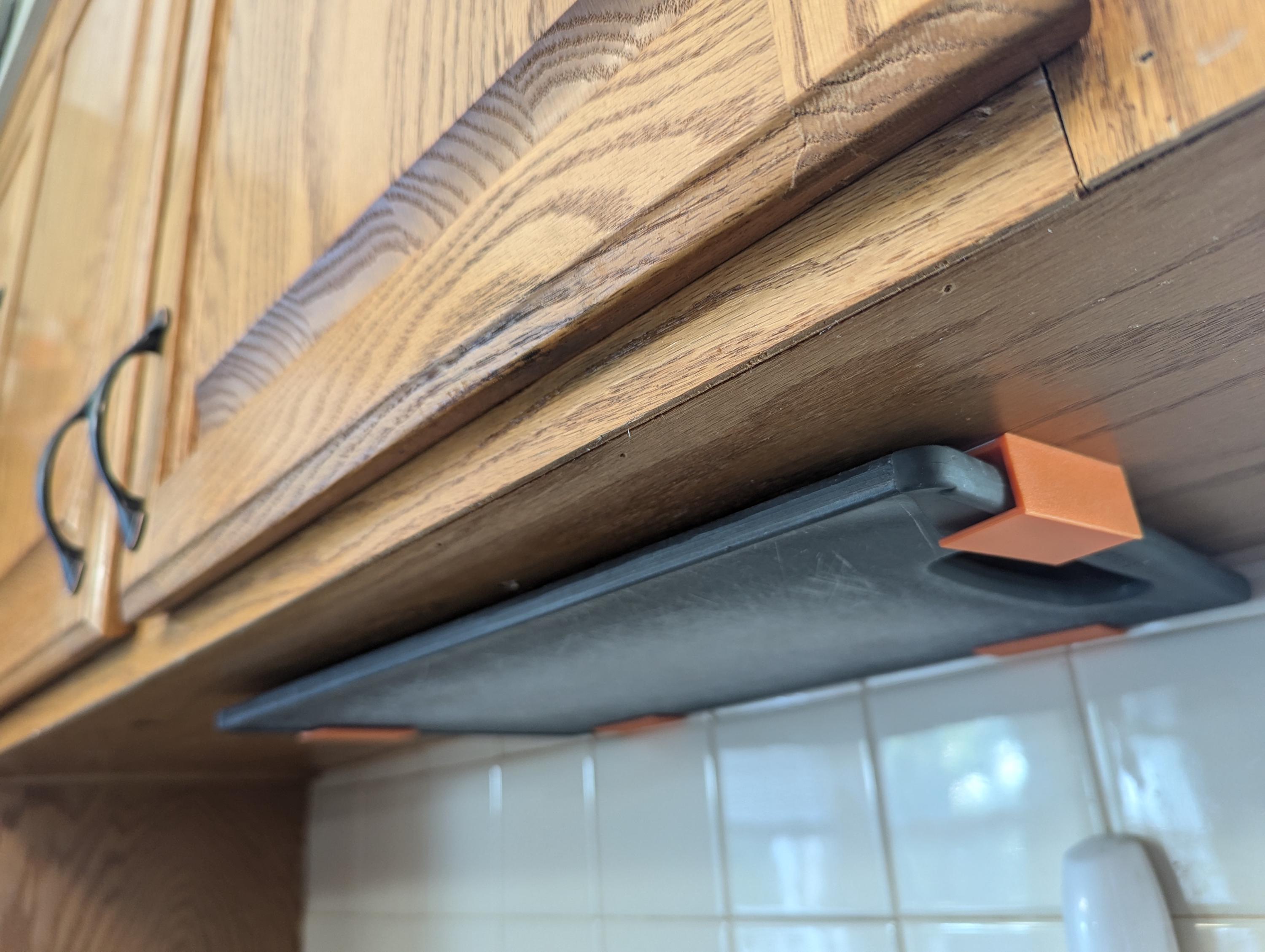 Under Cabinet Cutting Board Tabs Bracket Holder Kitchen Organizer 4 ...