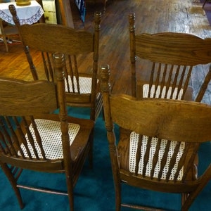 Antique Oak Larkin Chairs 1908 Set of 4 Cane Seats.. Restored ...