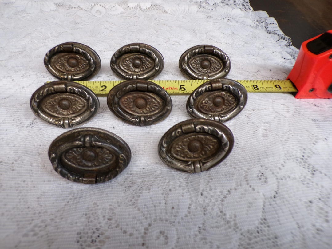 Antique Drawer Hardware for Dresser 8 Pcs Ornate Ring Pull - Etsy