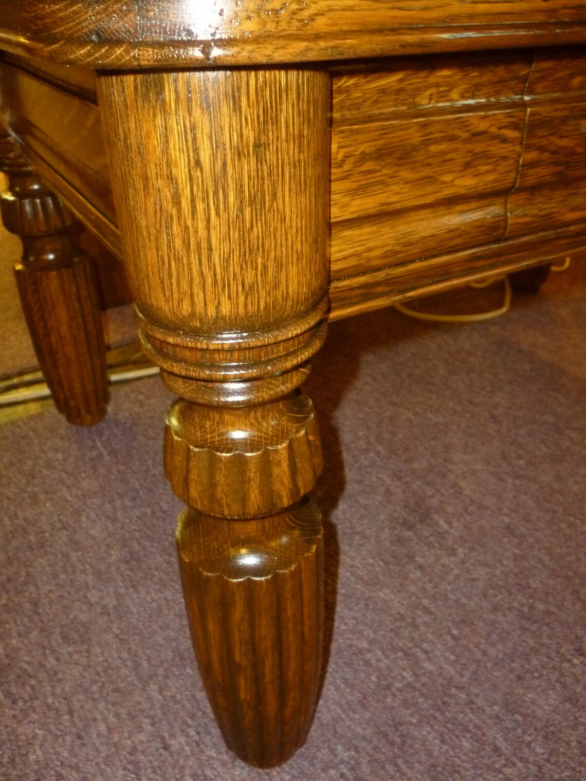 Antique Oak Coffee Table Library Quarter Sawn Oak Refinished - Etsy