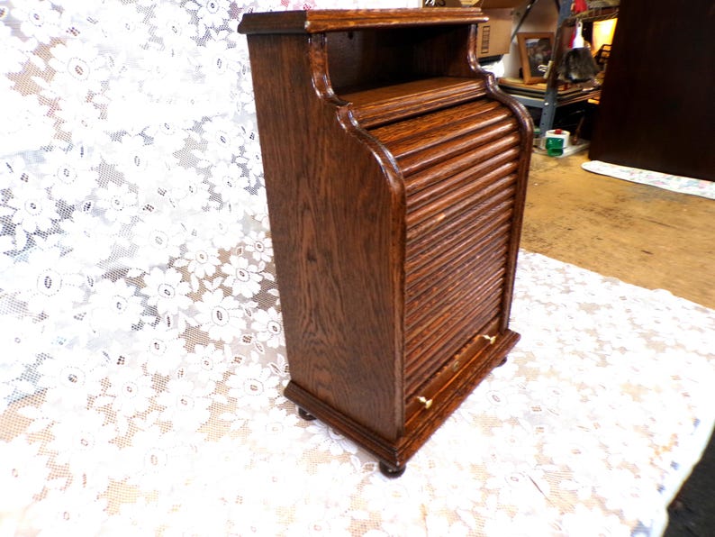 Antique Oak Desk Top Cabinet Postmaster, Humidor, Salesmans Sample ...
