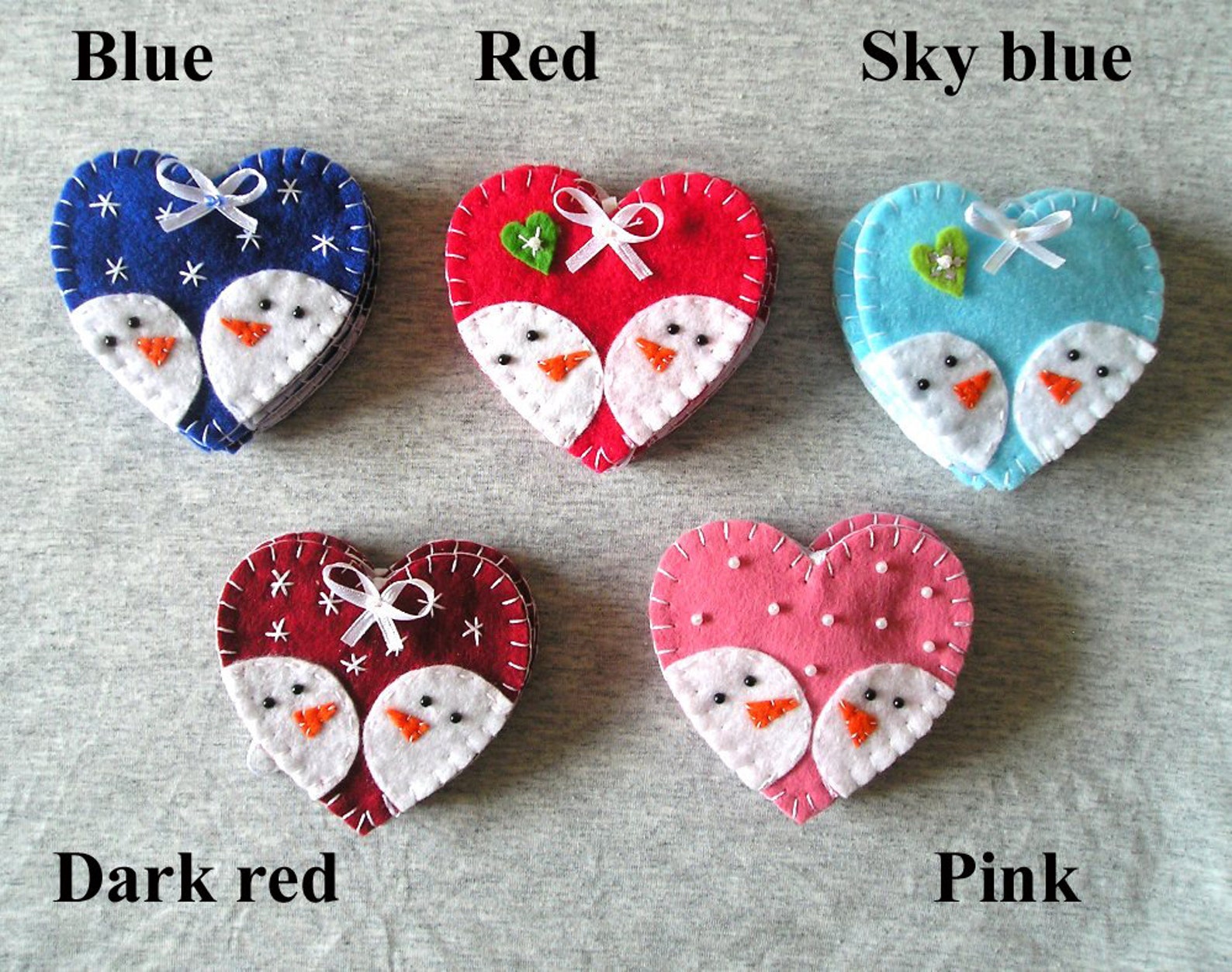 Fridge Magnets -christmas Felt Ornaments - Kitchen Decor - Refrigerator ...
