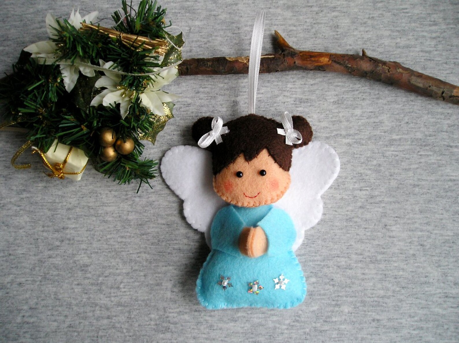 Felt Angel Ornament Christmas Decor Handmade Christmas Gift | Etsy