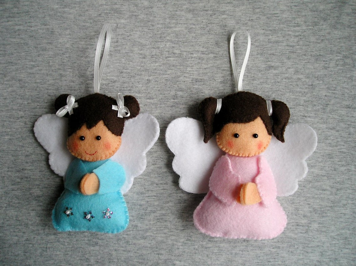 Felt Ornament Christmas Angel Home Decor Felt Christmas - Etsy