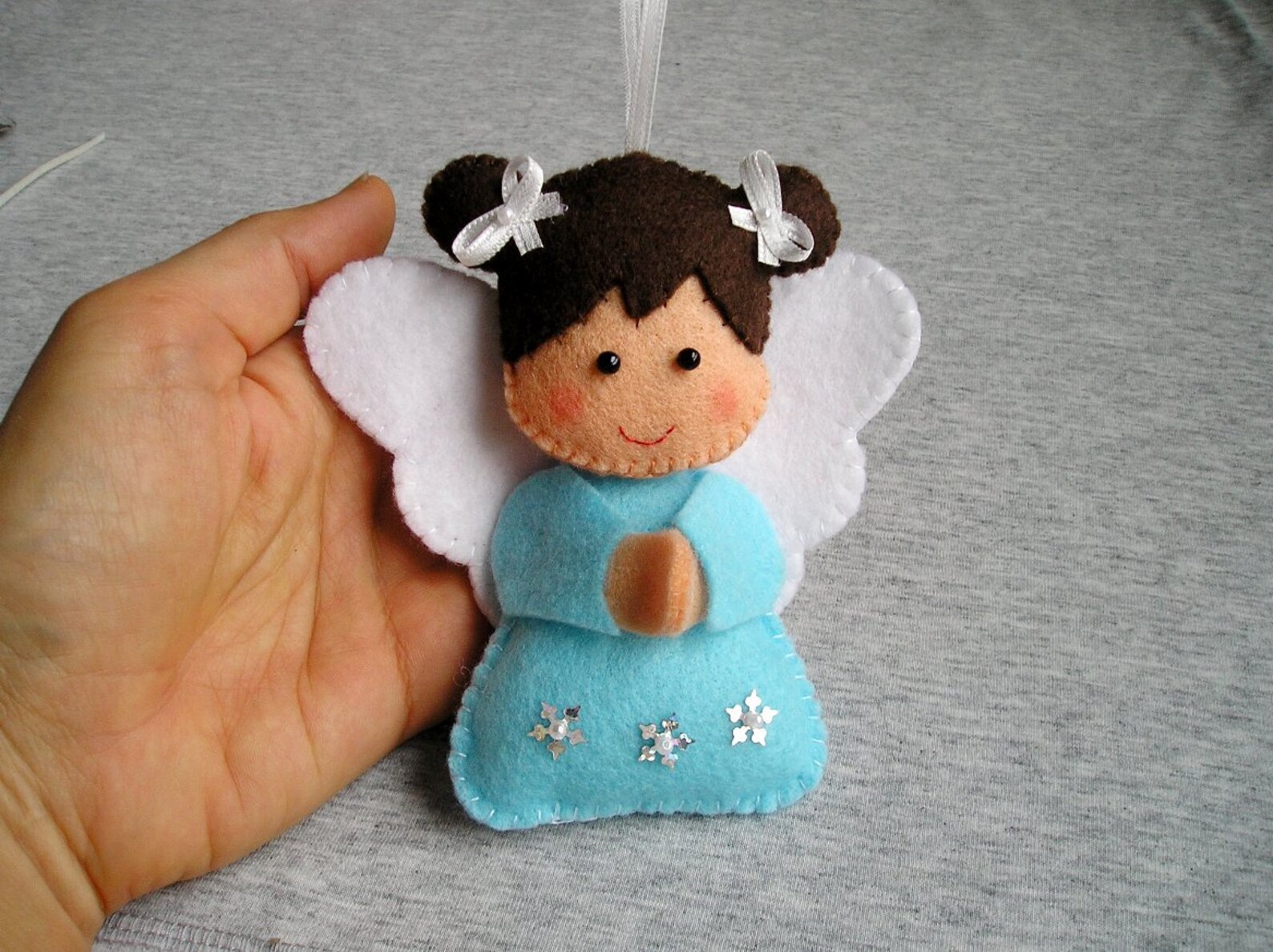 Felt Angel Ornament Christmas Decor Handmade Christmas Gift | Etsy