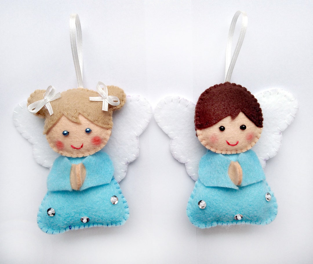 Felt Angel Ornament, Christmas Decor Handmade, Christmas Gift, Angel ...