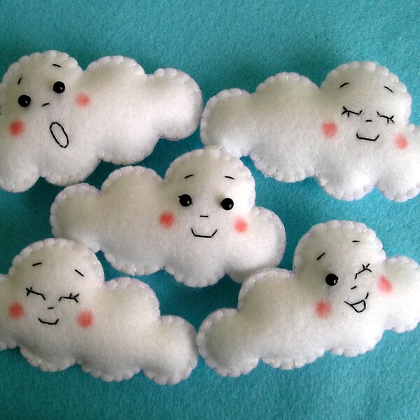 Felt Cloud Ornament - Etsy