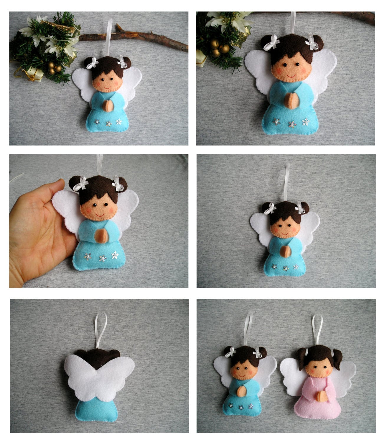 Felt Angel Ornament Christmas Decor Handmade Christmas Gift | Etsy