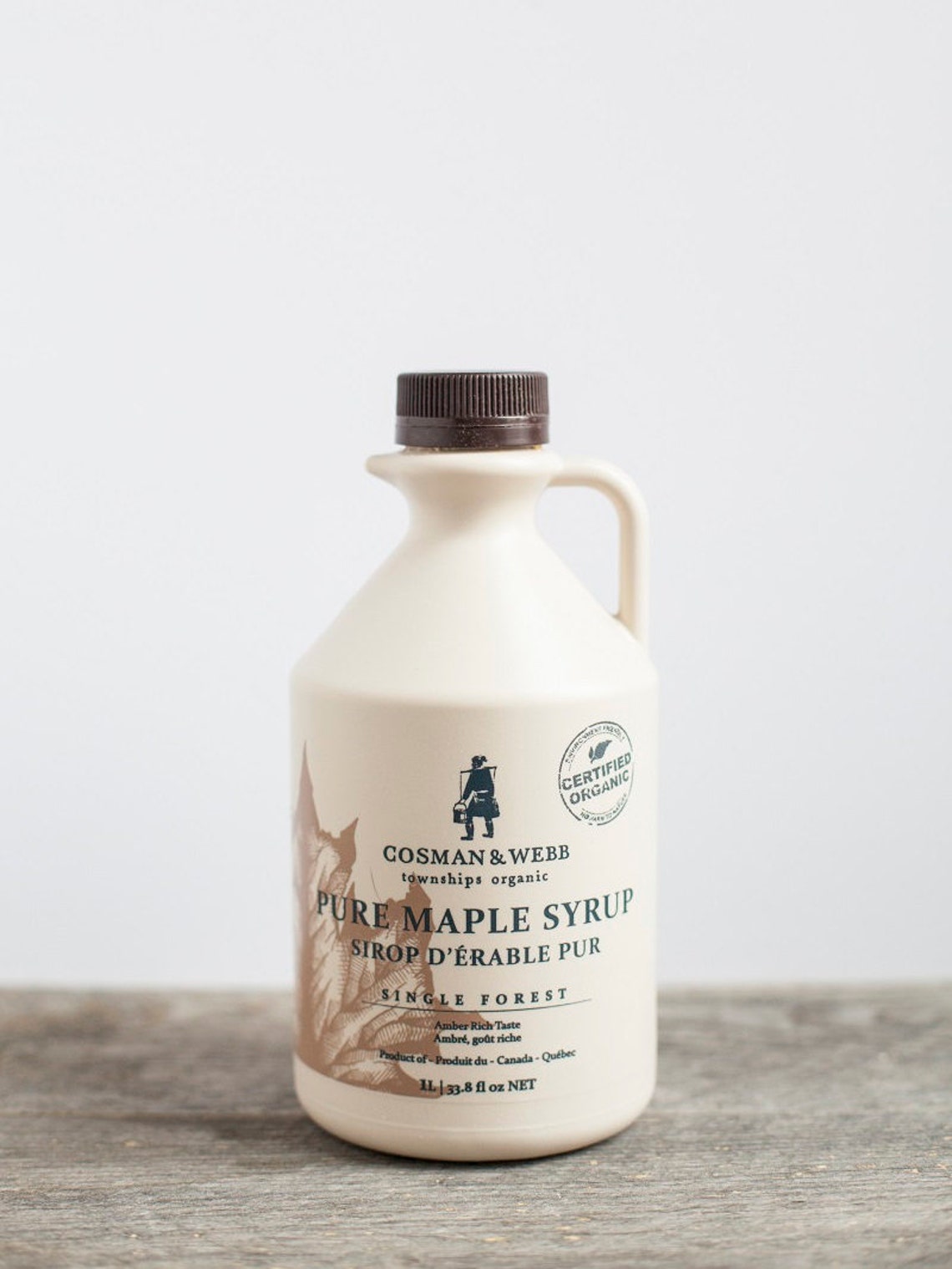 Pure Organic Maple Syrup, 1L. Unblended & Single Forest From Quebec ...