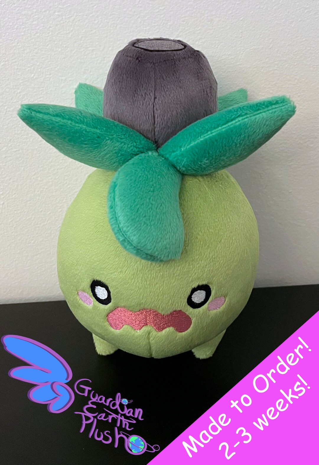 Shiny Smoliv 7'' Custom Pokemon Plush Pokemon Scarlet Violet - Etsy