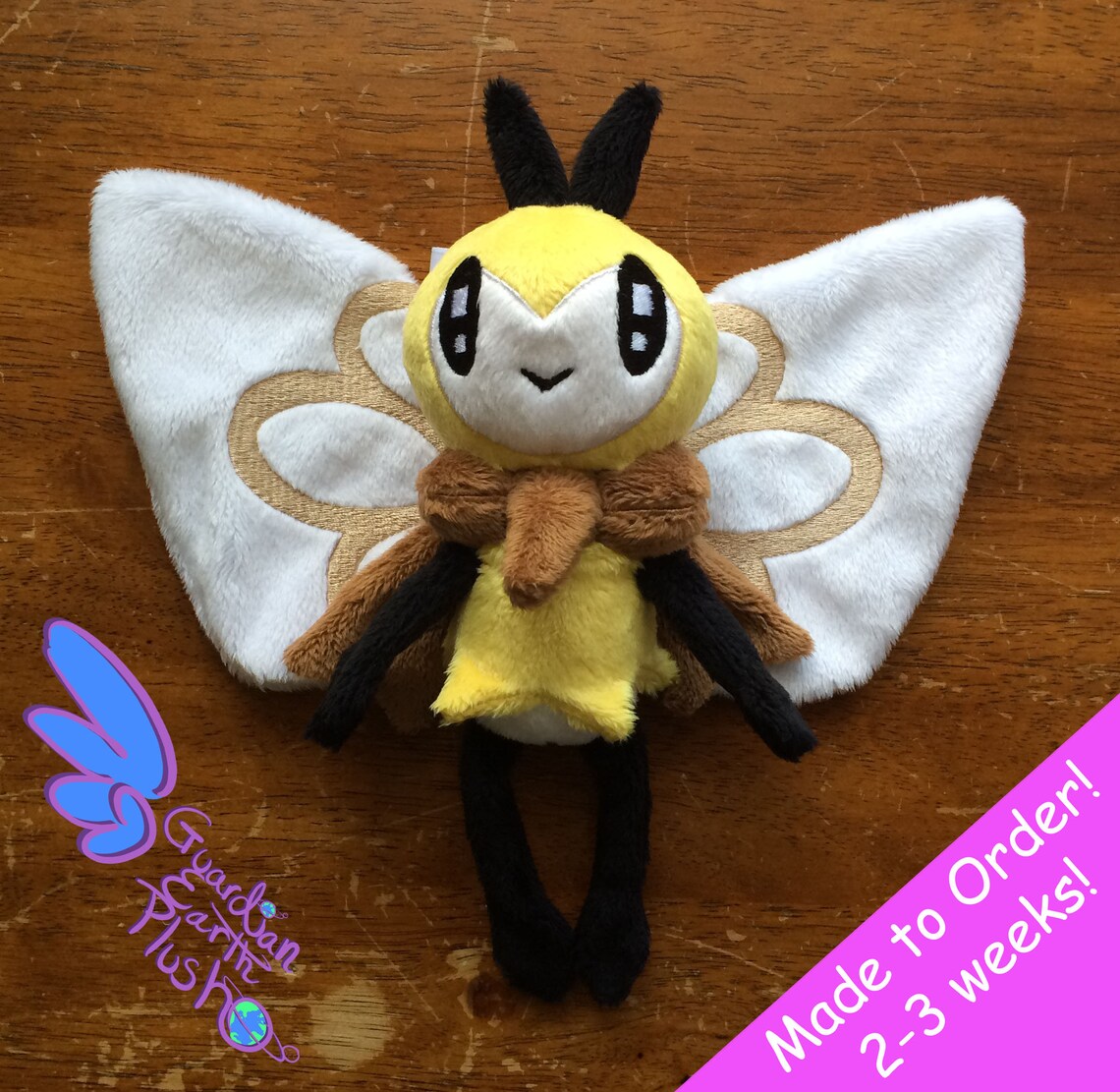 Ribombee Handmade Custom Keychain Plush Pokemon Sun and - Etsy