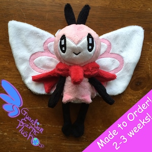 Shiny Ribombee Handmade Custom Keychain Plush Pokemon Sun and Moon - Etsy