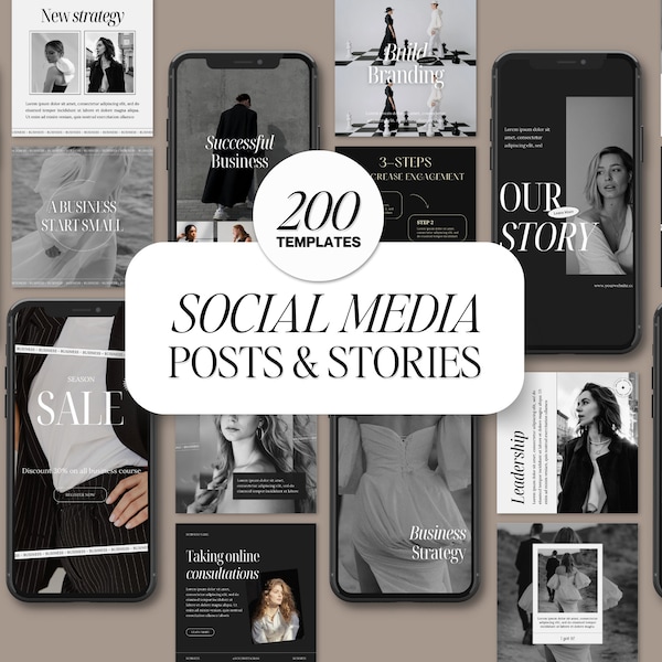 Modern Instagram Template - Etsy