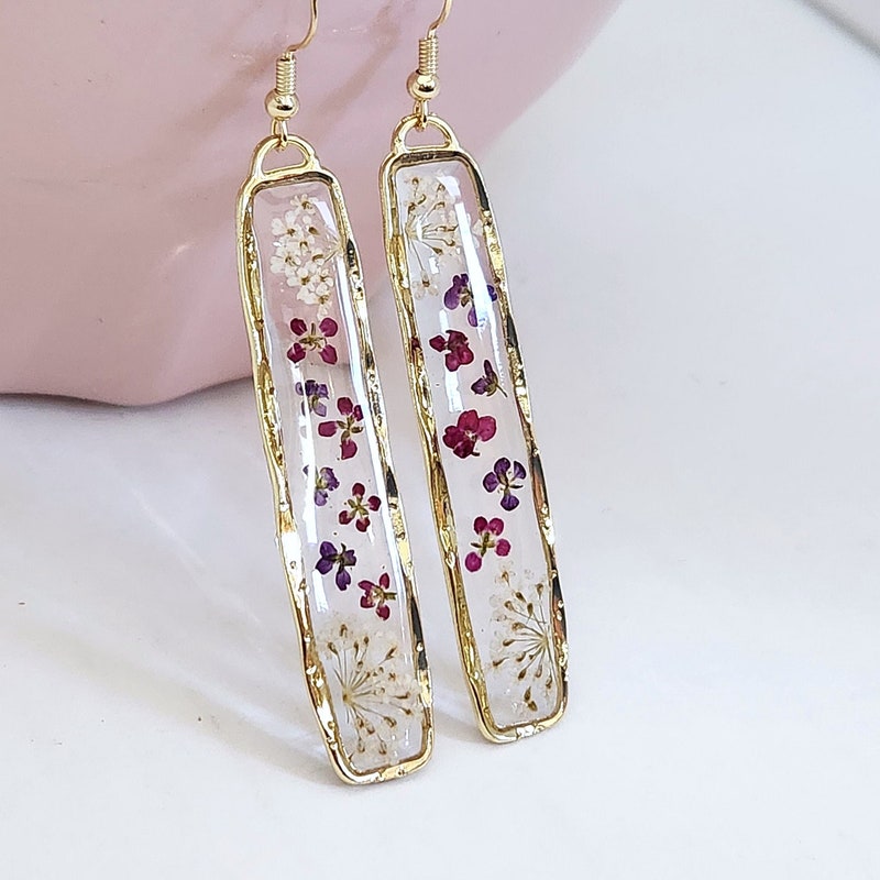 Resin Flower Jewelry - Etsy