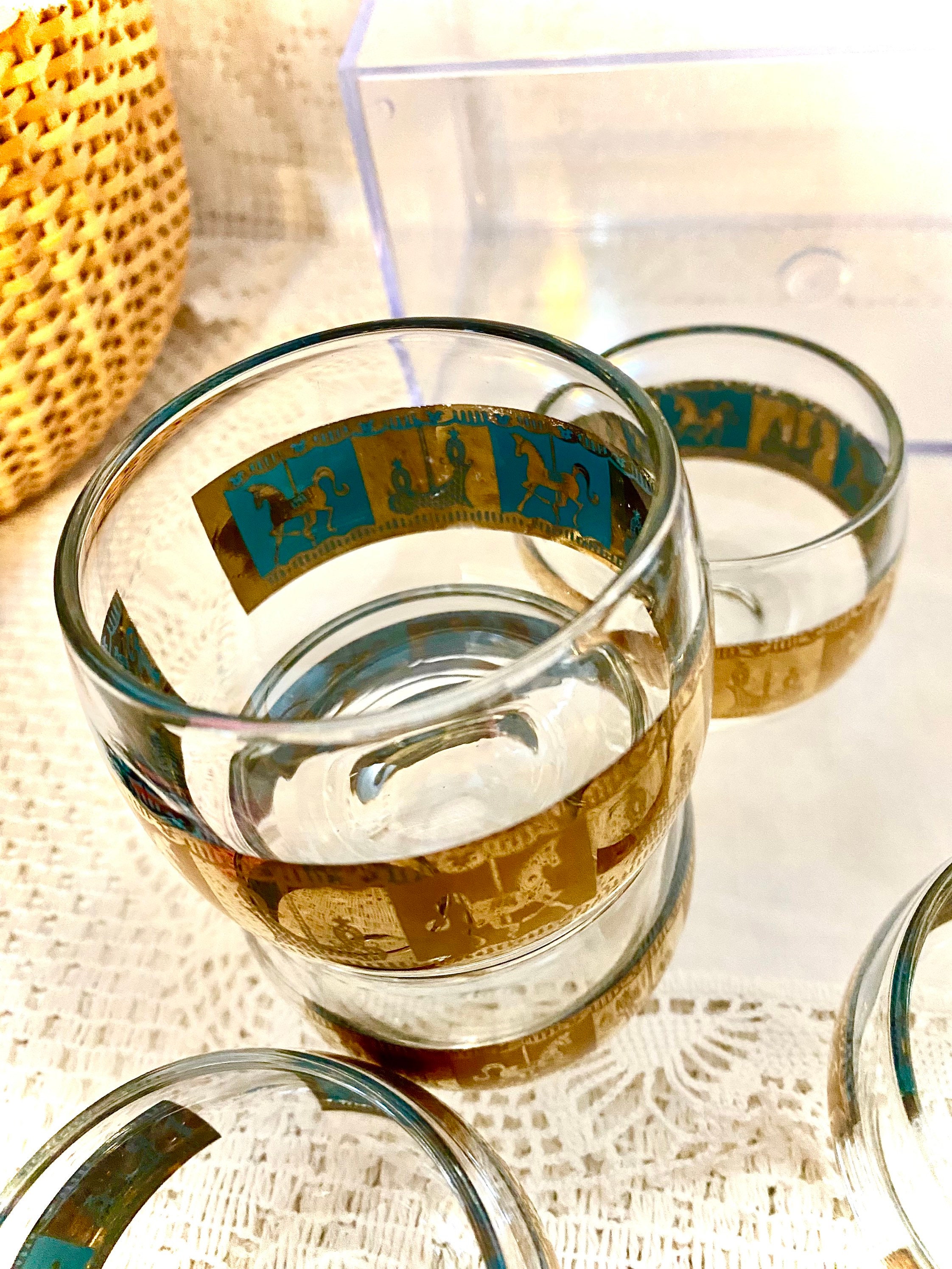 Mid-century Roly Poly Glasses 12 Colony carousel - Etsy