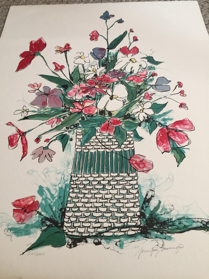 Jennifer Berringer Lithograph Limited Edition Print Signed - Etsy