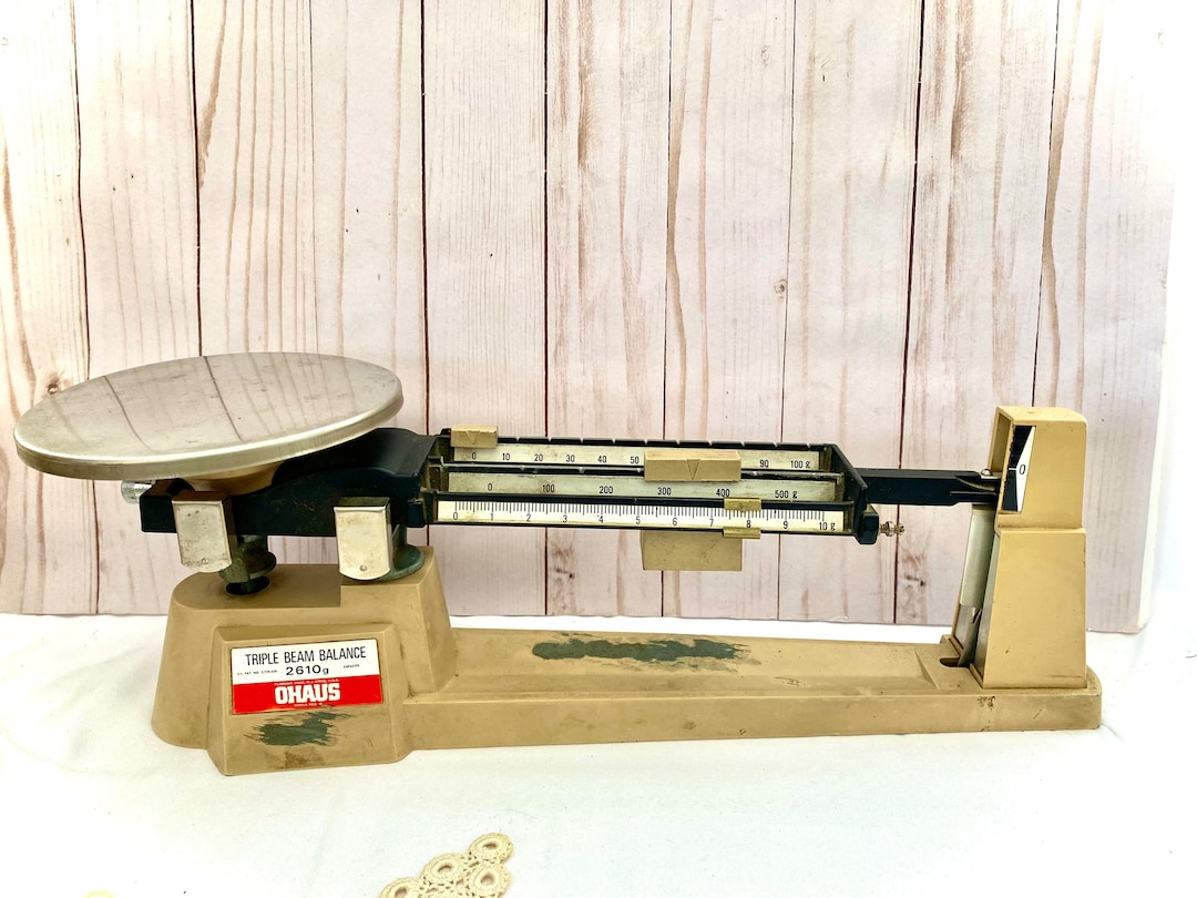 Ohaus Triple Balance Beam Scale 2610g Mechanical Balance Vintage - Etsy