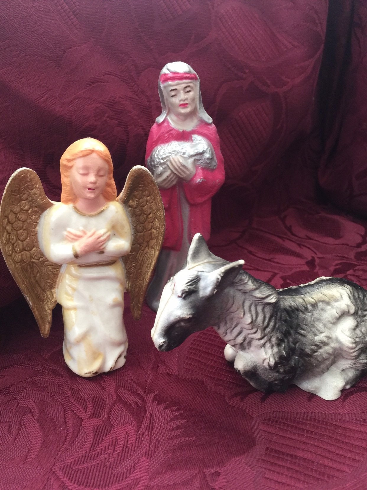 German Nativity Set Creche Hard Plastic - Etsy 日本