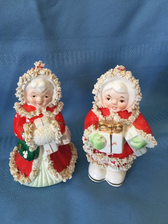 Napco Two Angels Spaghetti Japan 1940's Boy and Girl | Etsy