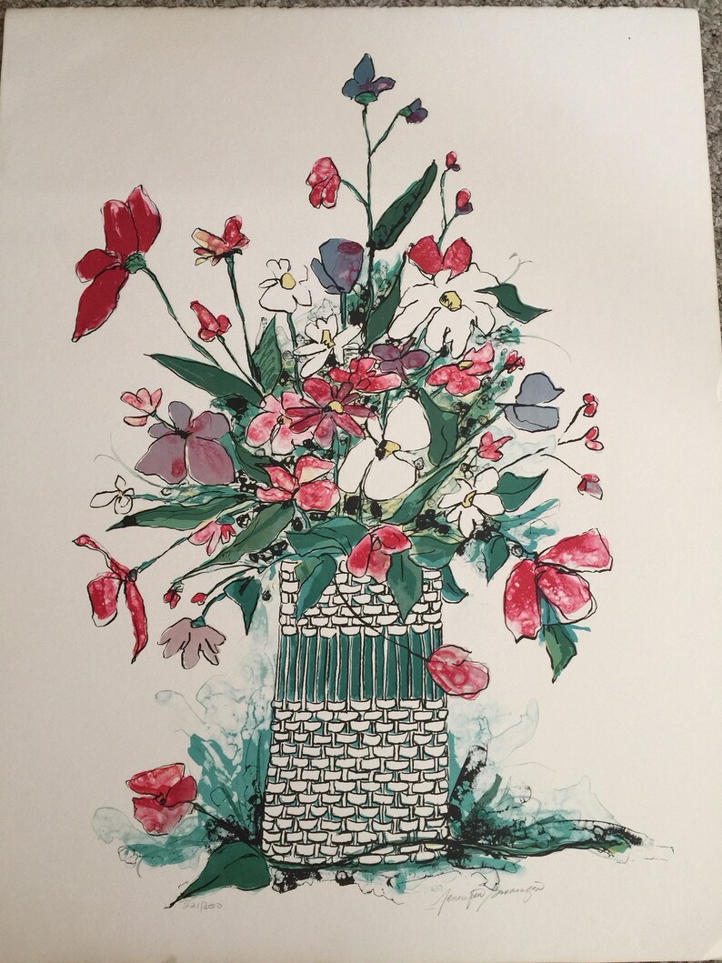 Jennifer Berringer Lithograph Limited Edition Print Signed - Etsy