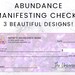 Printable Abundance Checks for Vision Boards Law of | Etsy