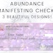 Printable Abundance Checks for Vision Boards | Law of Attraction ...