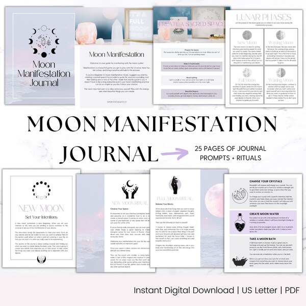 Moon Journal - Etsy