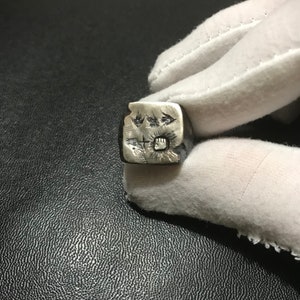 Signet Ring Hadouken Button Combo Signet Ring - Etsy