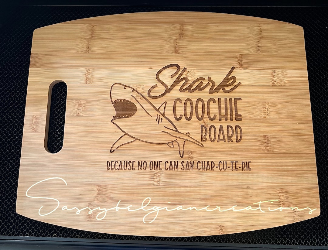 Charcuterie Board | Shark | Cutting Board | Bamboo | Humor - Etsy