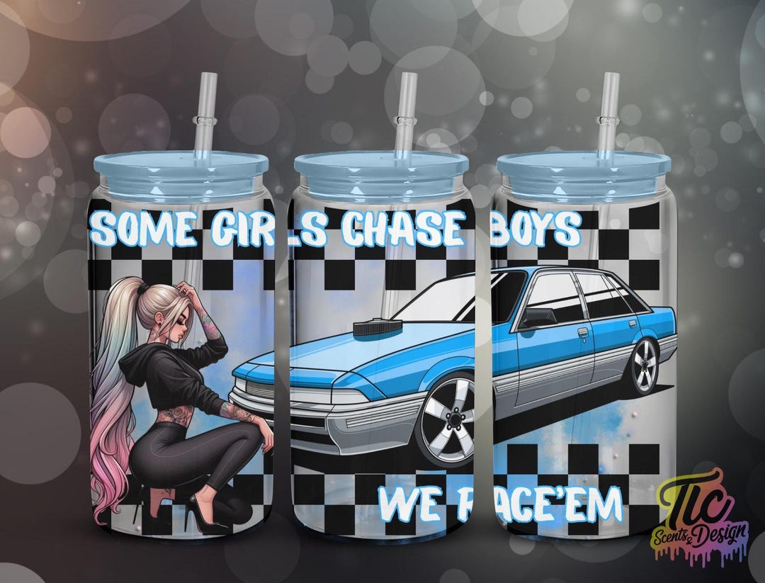 16oz Libby Wrap Holden Vl Commodore, Car Girl Sublimation, DTF, Racing ...