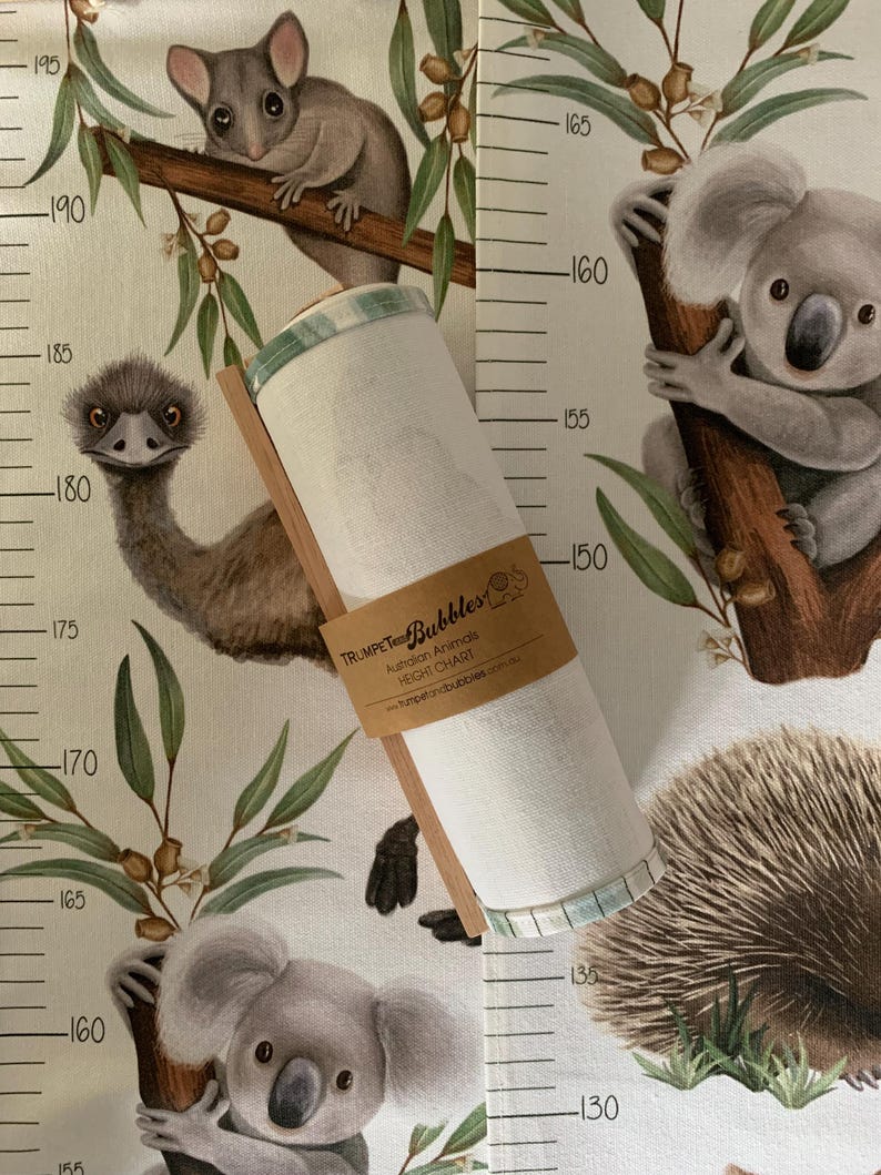 Aussie Animals Height Chart / Growth Chart - Etsy