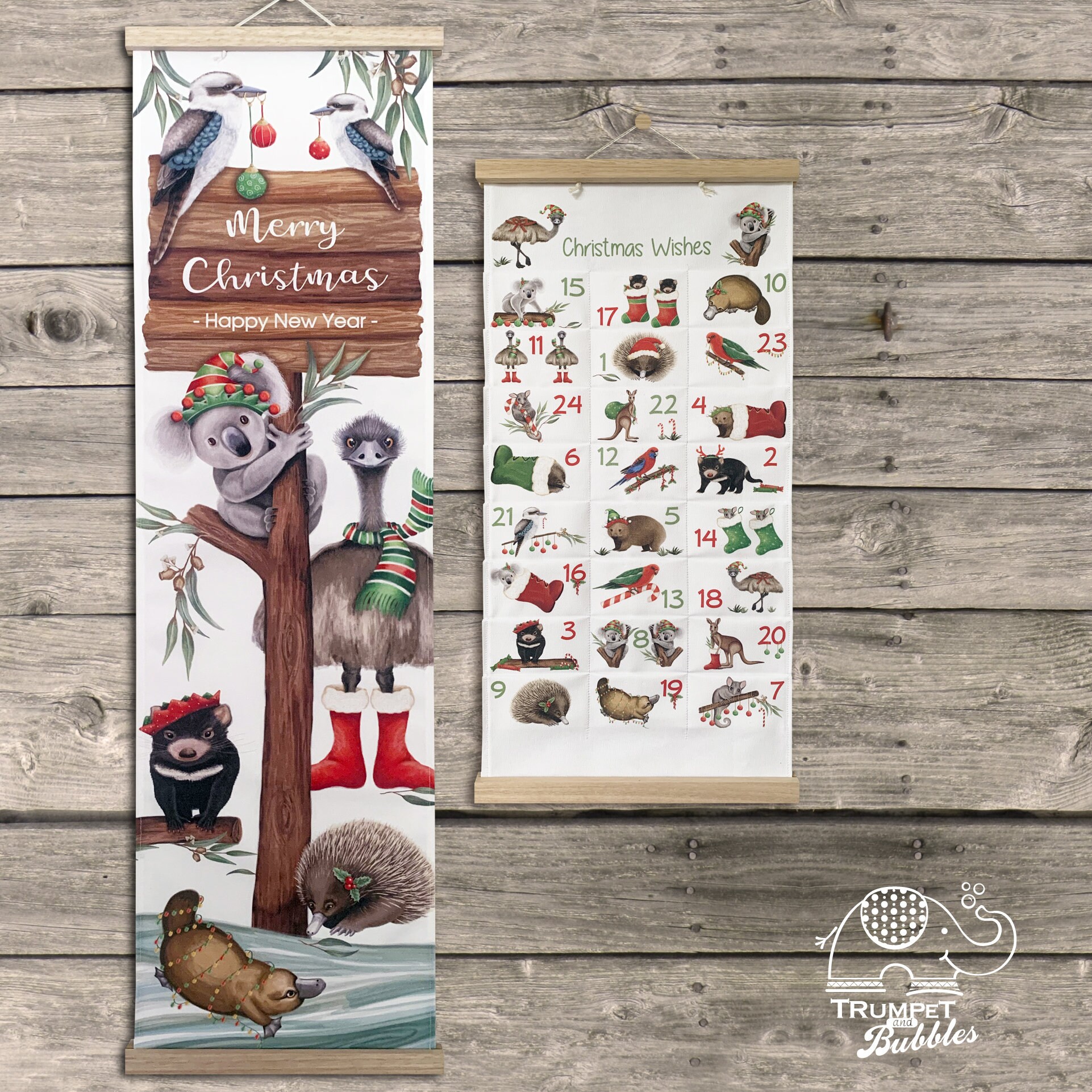 Advent Calendar Aussie Animals - Etsy Australia