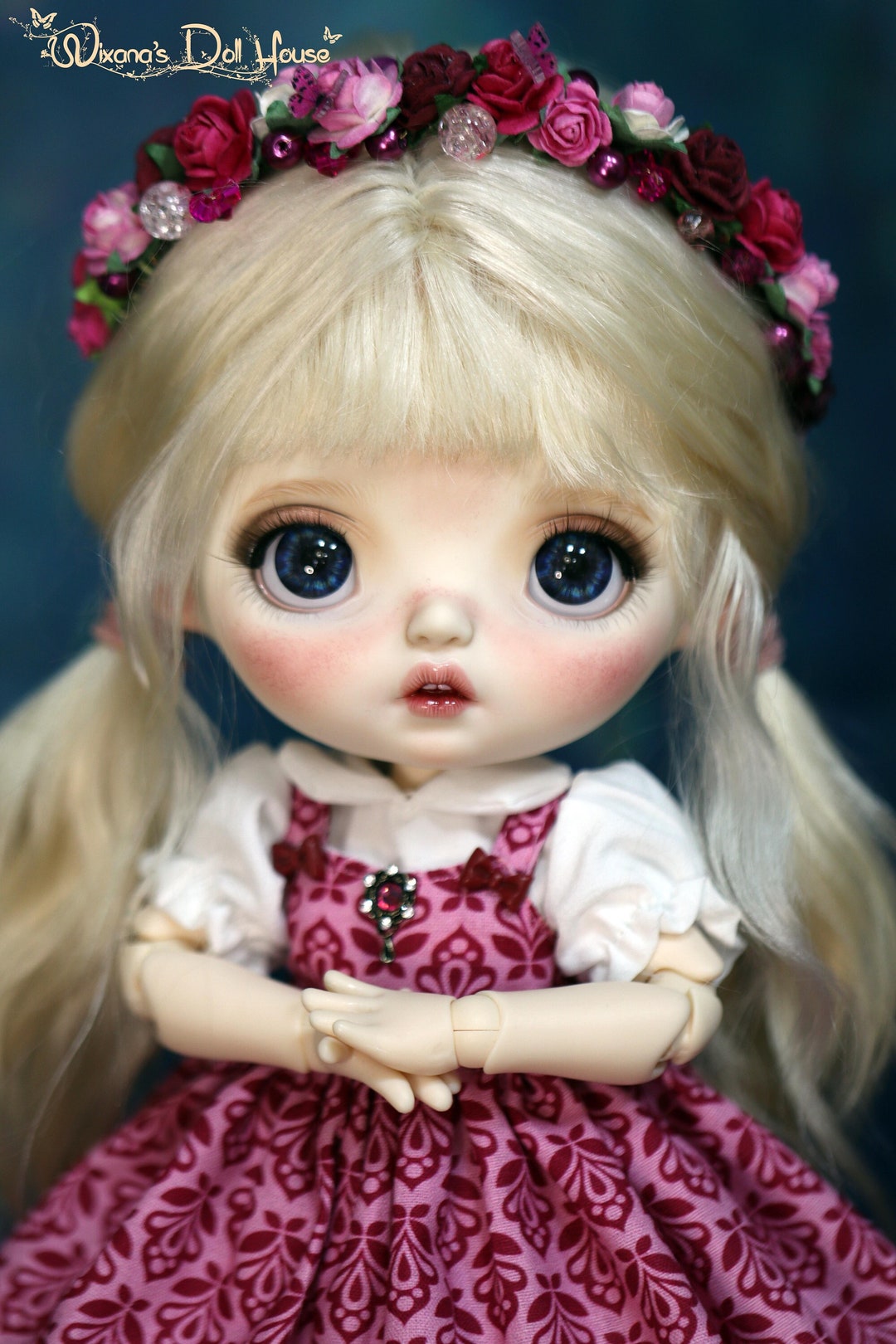 Iris - OOAK Little Keiko BJD Head on LF Sto_doll Body - Etsy