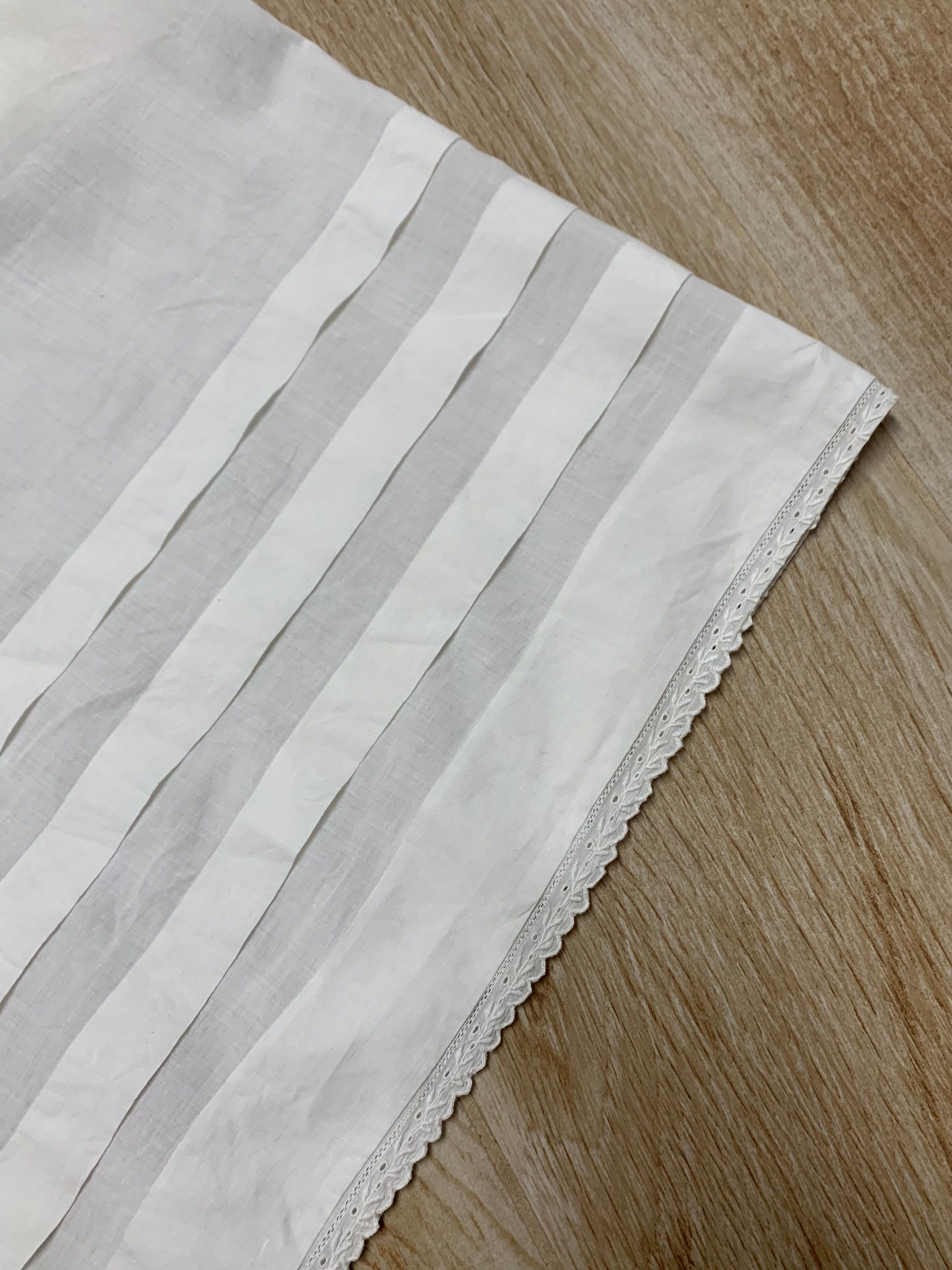 1900s Antique Edwardian Linen/cotton & Lace Long Skirt XS/S Petticoat ...