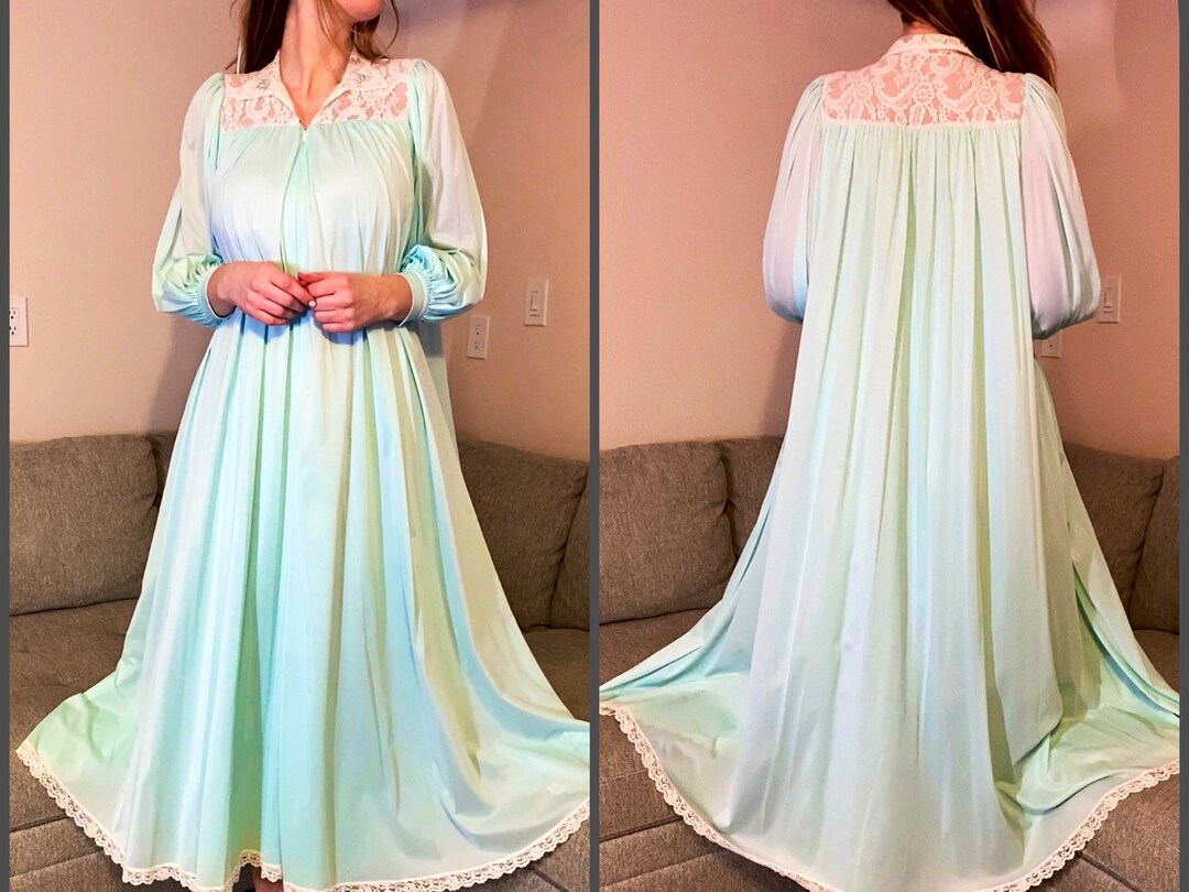 Claire Sandra Lucie Ann Nightgown Robe/dressing Gown, Rare 1950s Style ...