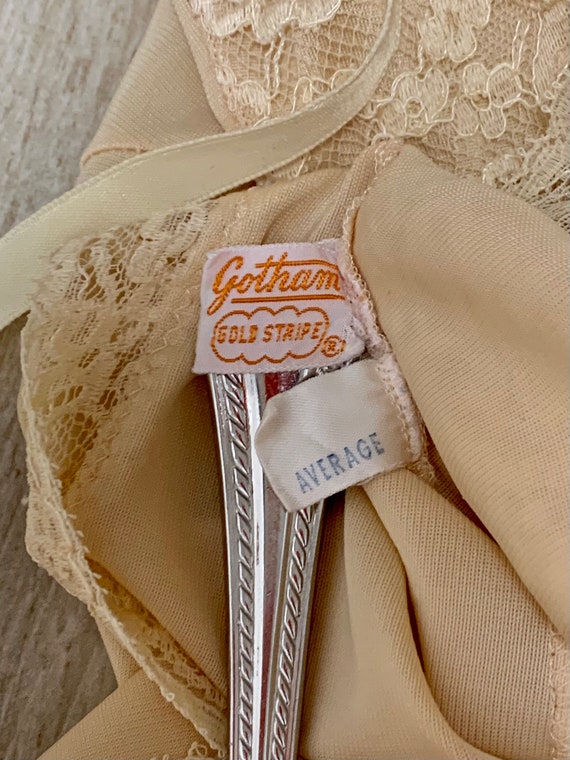 Vintage Full Slip by Gotham Gold Stripe 1950s Sexy, C… - Gem