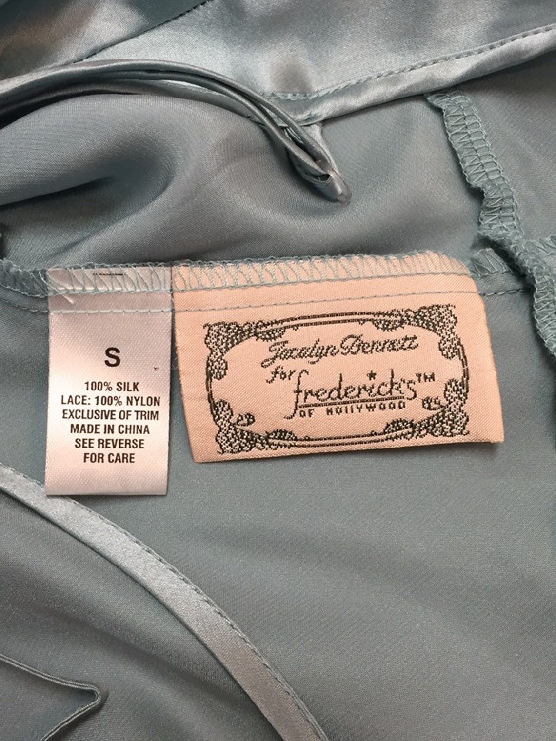 Vintage 60s Jacalyn Bennett for Fredericks of Hollywood Light Blue ...