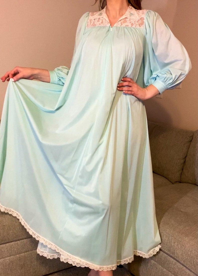 Claire Sandra Lucie Ann Nightgown Robe/dressing Gown, Rare 1950s Style ...