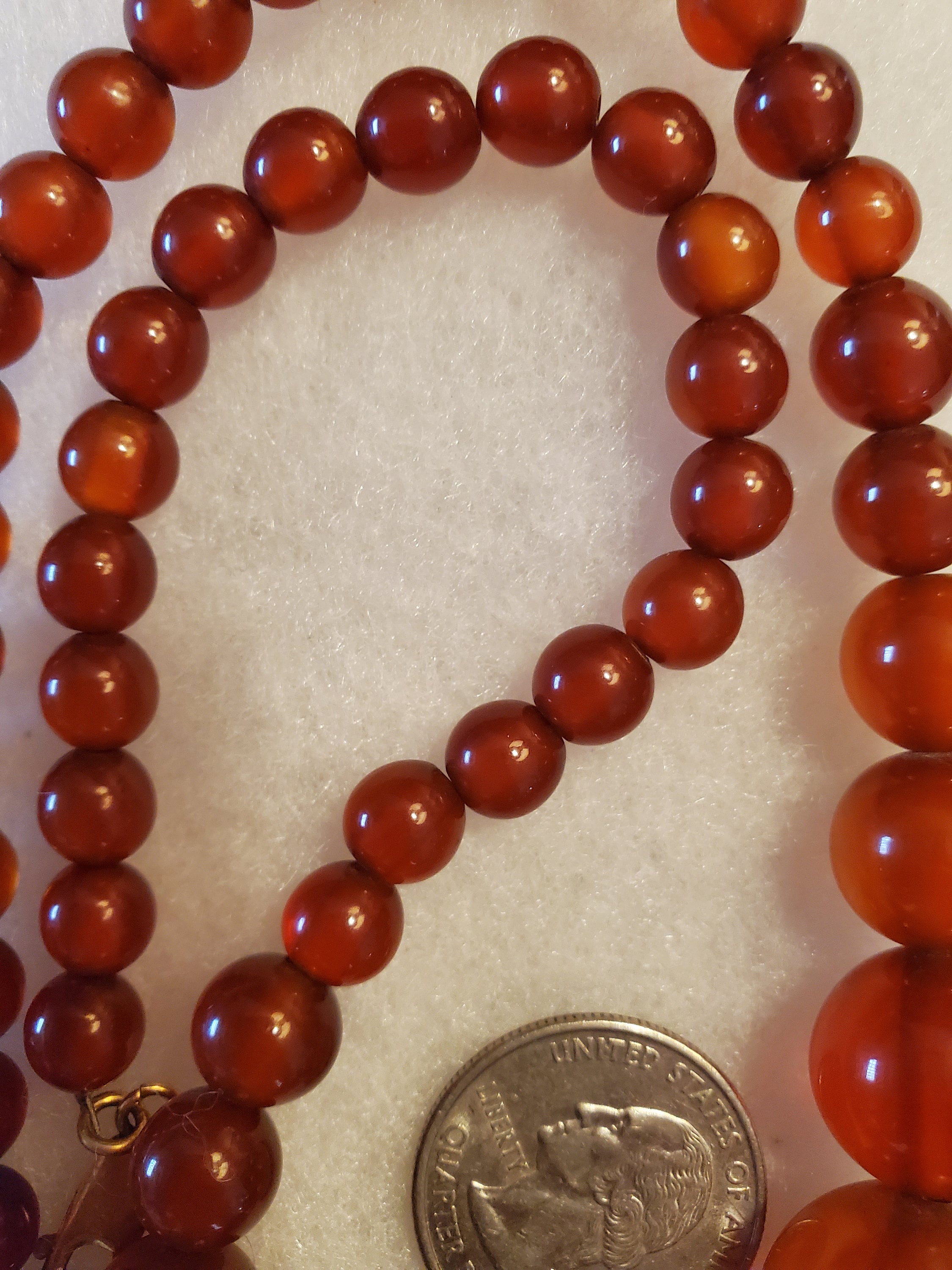 Authentic Cherry Amber Bakelite Necklace in Excellent Condition With No ...