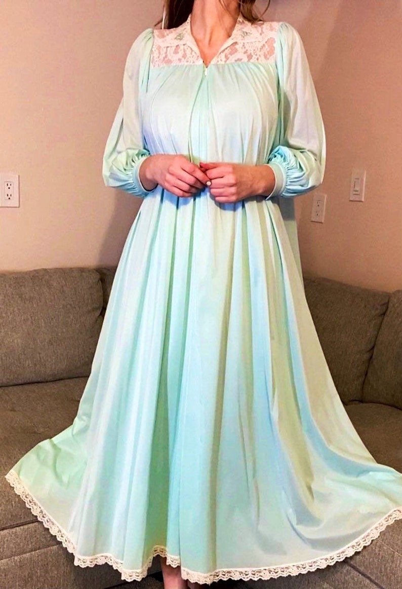 Claire Sandra Lucie Ann Nightgown Robe/dressing Gown, Rare 1950s Style ...