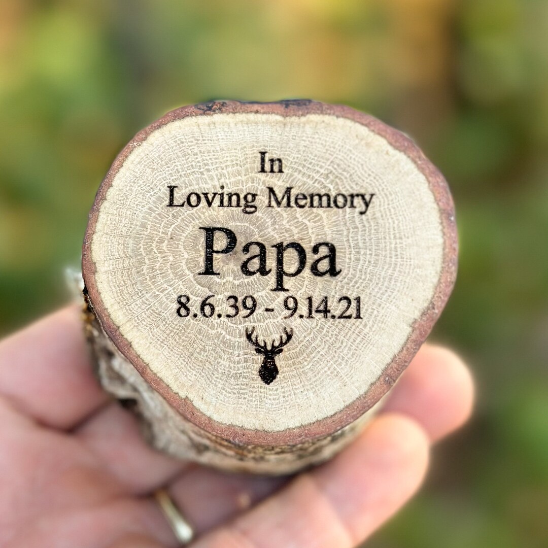 Wildlife Urn, Mini Log Sharing Urn, Buck, Hunter Urn, Keepsake Urn ...