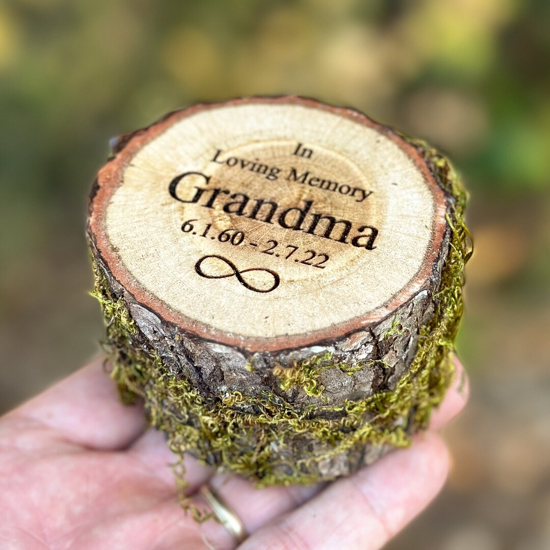 Rustic Engraved Sharing Urns, Infinity Urn, Wood Pet Urn, Dog Memorial ...