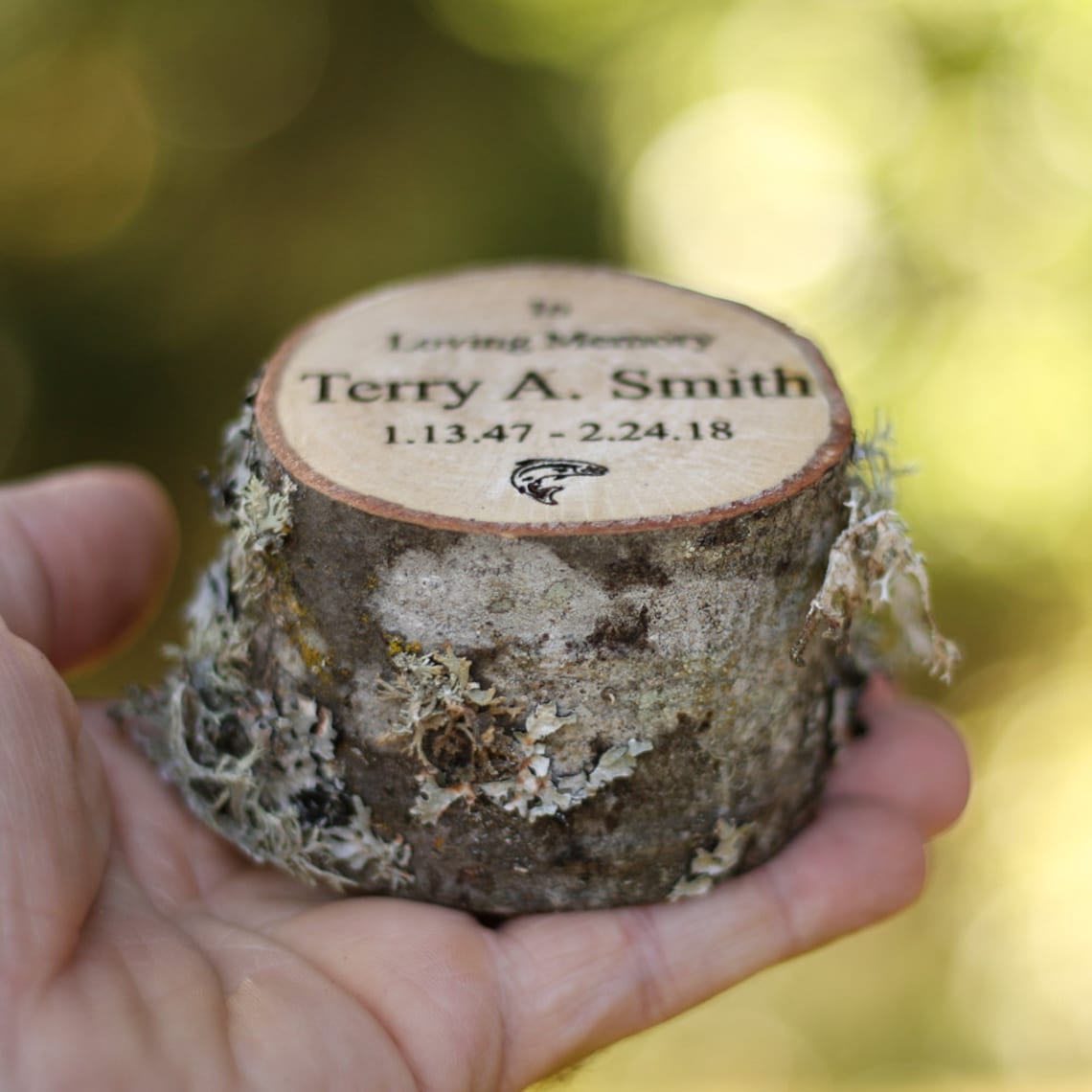 Mini Keepsake Urn Log Sharing Urn Cremation Urn Rustic Mini - Etsy