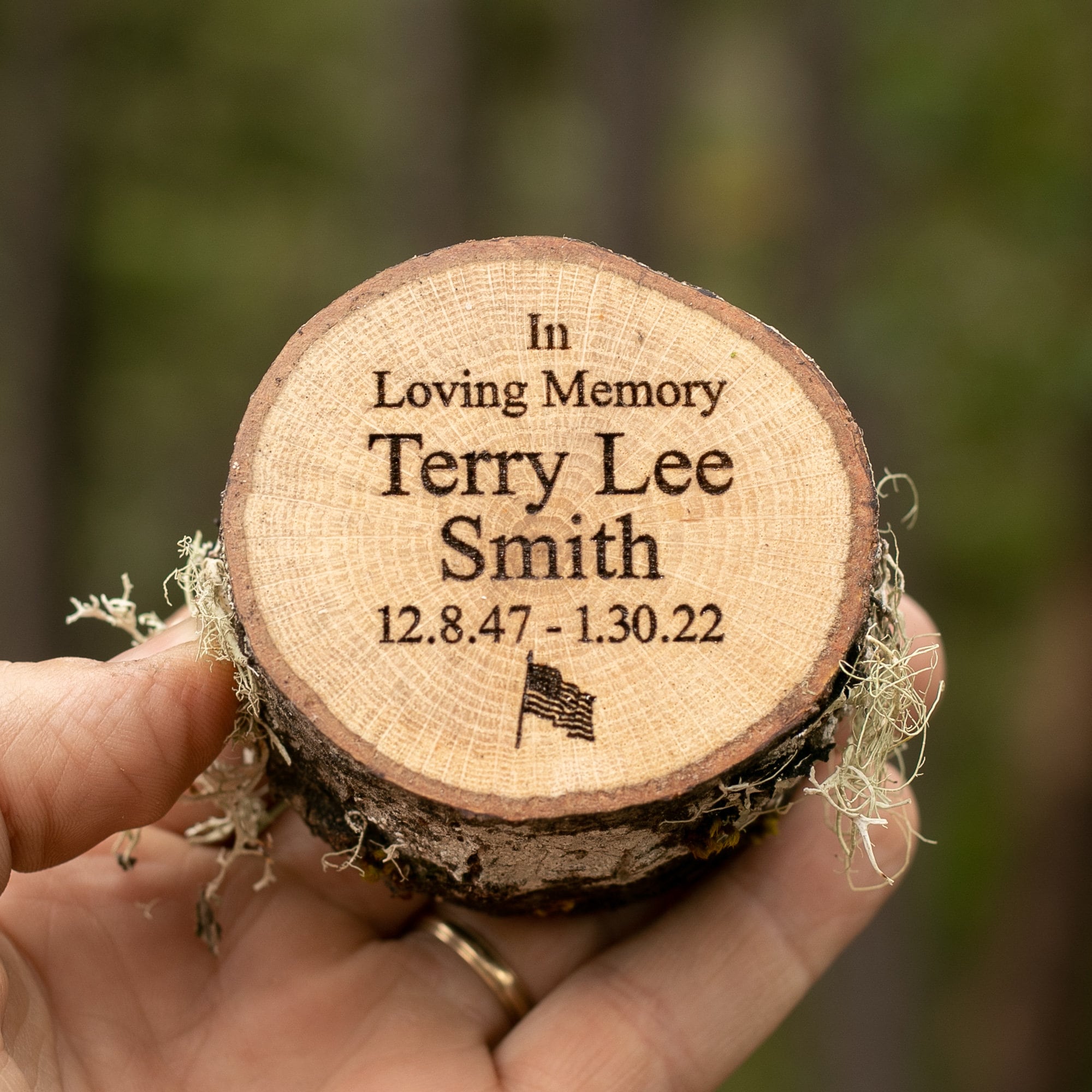 Mini Keepsake Urn Log Sharing Urn Cremation Urn Rustic Mini | Etsy