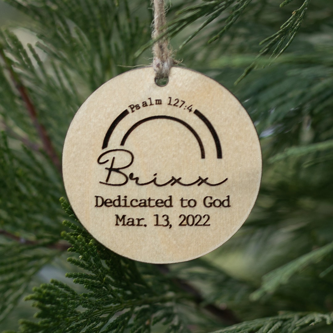 Baby Dedication Ornament Personalized - Etsy
