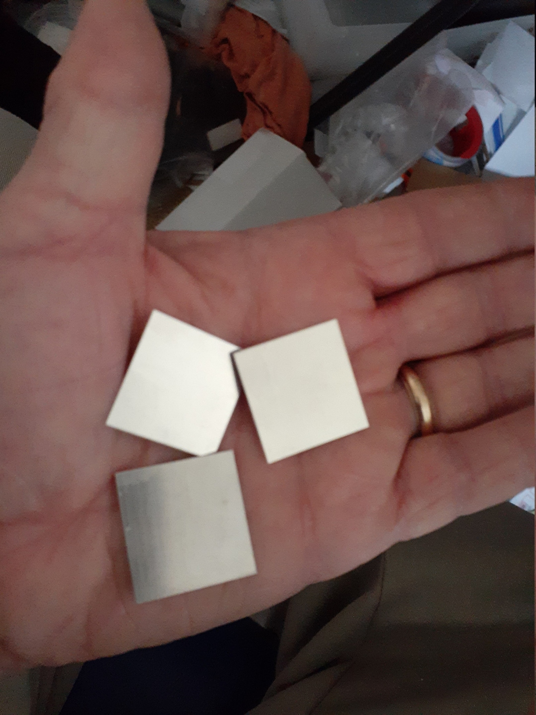 Pure Fine Silver Squares 1x1 , 16 Ga 18 Ga 20 Ga 22 Ga 24 Ga Sheet One ...